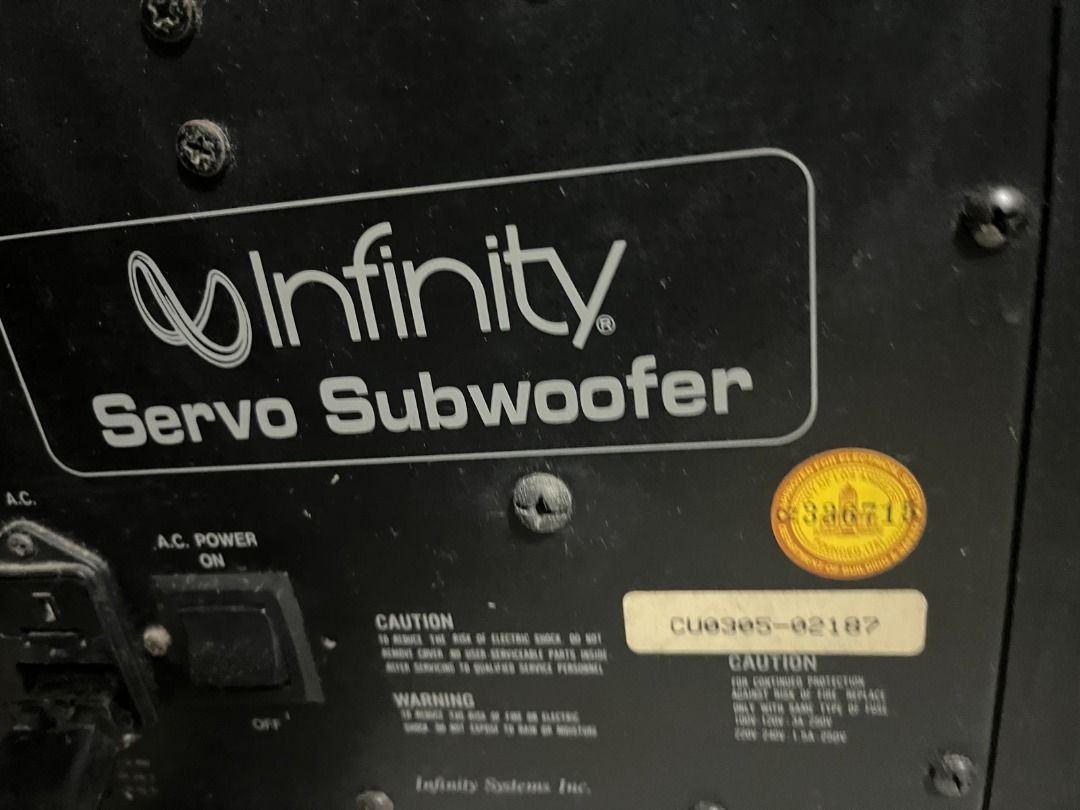 Infinity Subwoofer JBL home theater 10 Inch, Audio, Soundbars, Speakers ...