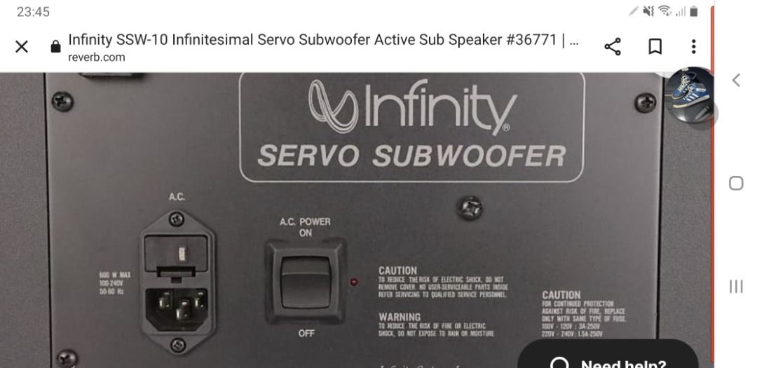 Infinity Subwoofer JBL home theater 10 Inch, Audio, Soundbars, Speakers ...