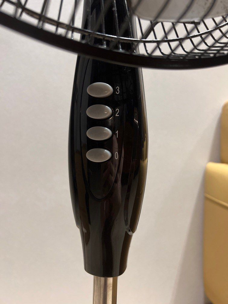 Iona 16 inch 3 Bladed 3 Speed Button Control Stand Fan, Furniture ...