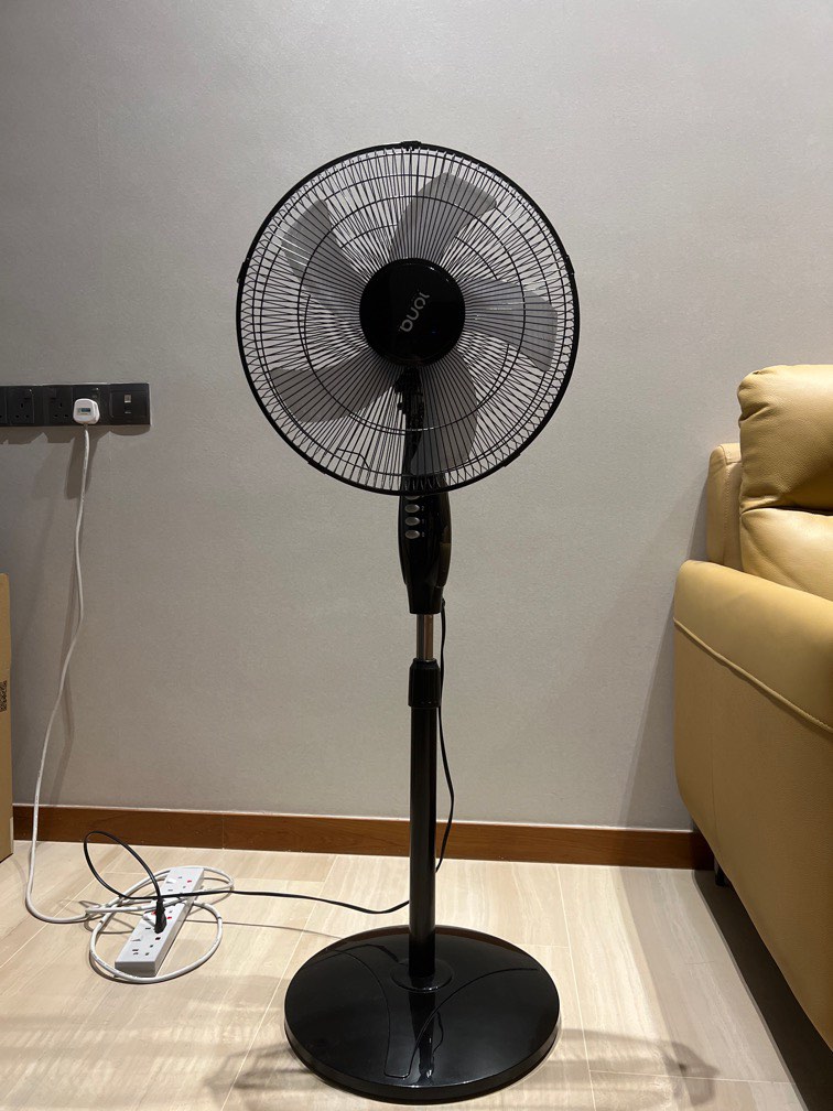 Iona 16 inch 3 Bladed 3 Speed Button Control Stand Fan, Furniture ...