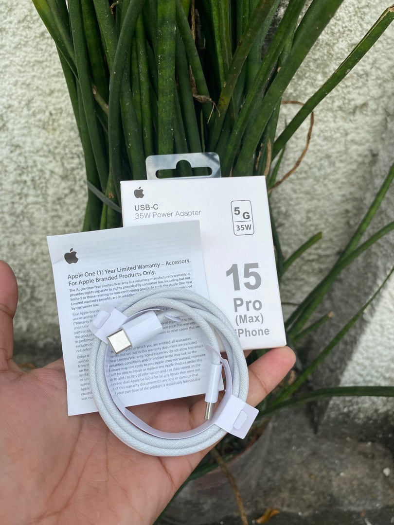 Iphone 15 charger 35 watts original, Mobile Phones & Gadgets, Mobile & Gadget Accessories, Other ...