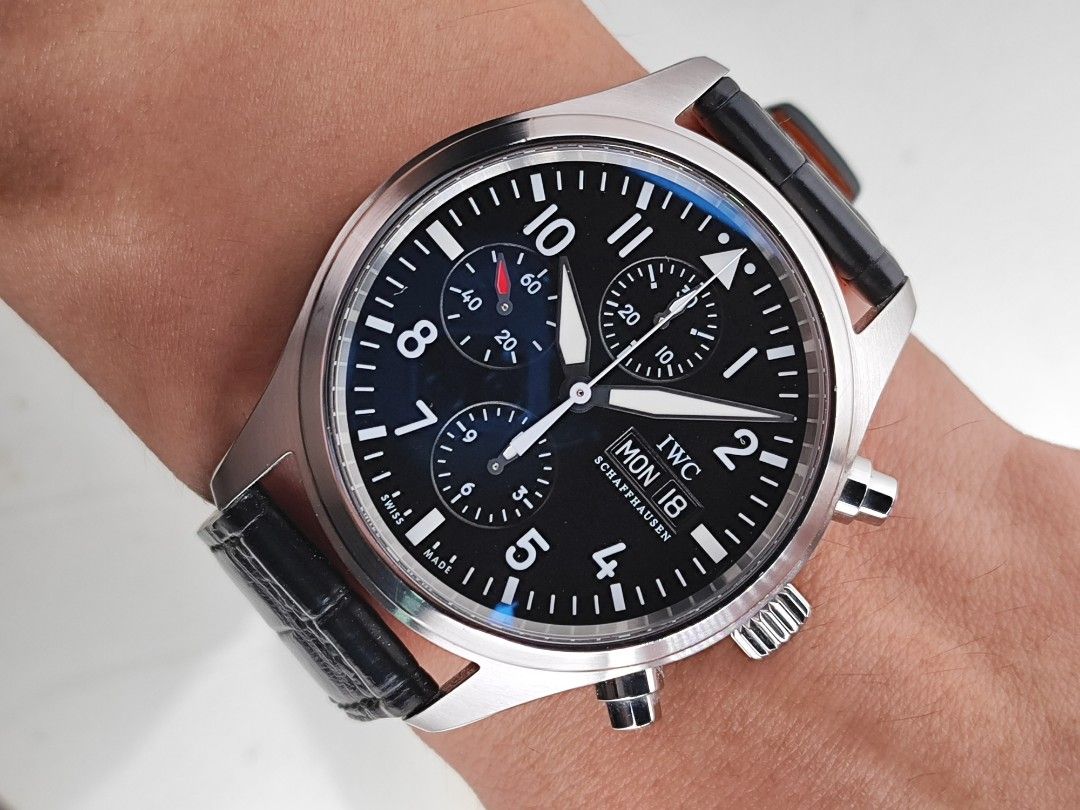 IWC Pilot Chronograph 3717, Luxury, Watches on Carousell