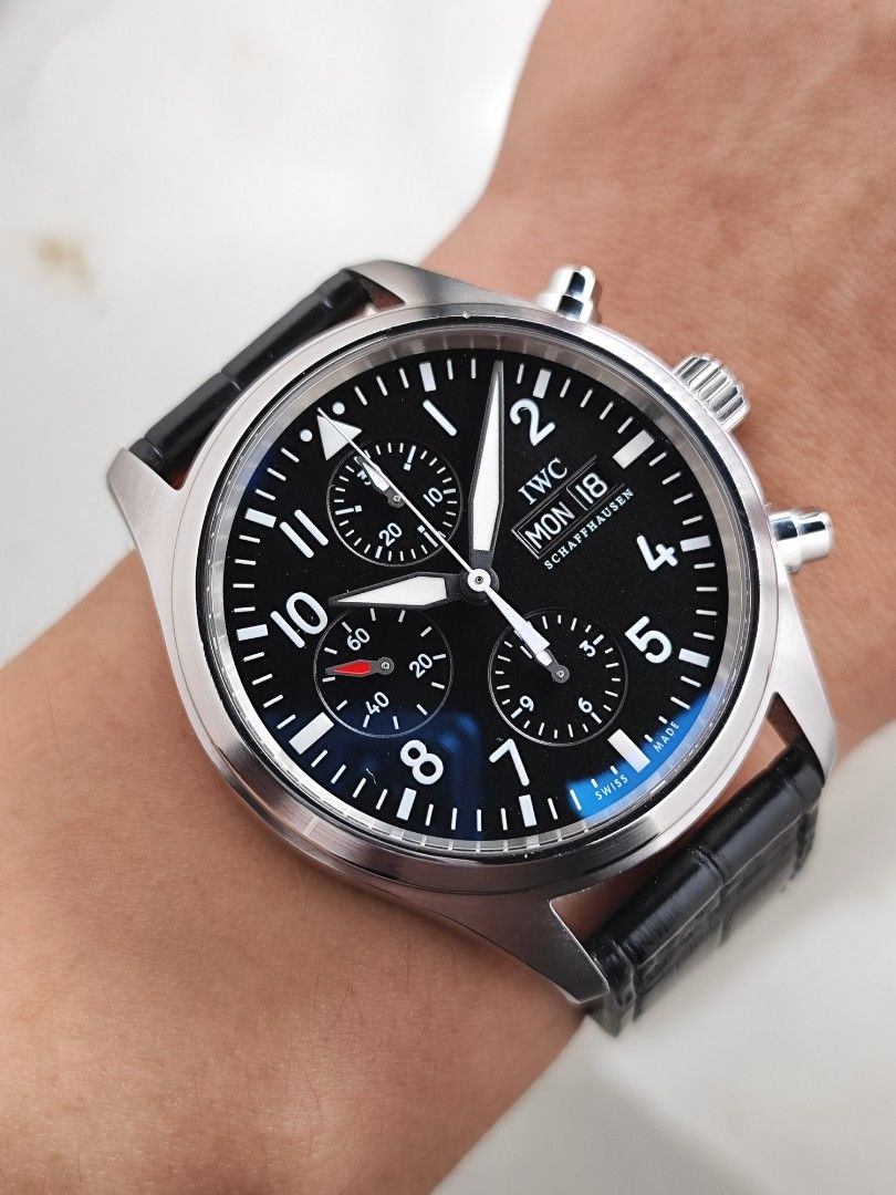 IWC Pilot Chronograph 3717, Luxury, Watches on Carousell