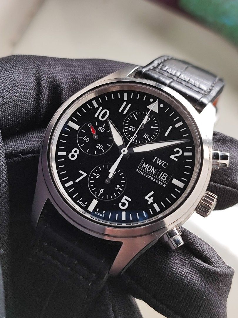 IWC Pilot Chronograph 3717, Luxury, Watches on Carousell