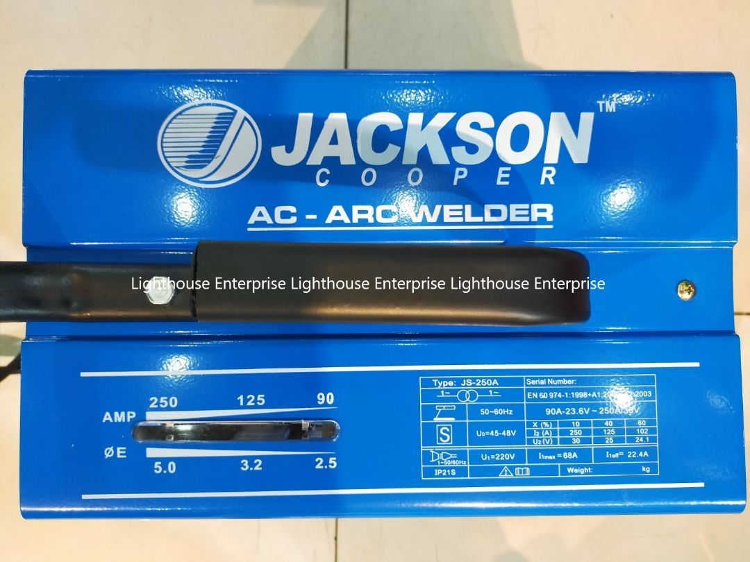 Jackson Cooper AC-ARC Welding Machine 250A (JWMC-250A), Commercial ...