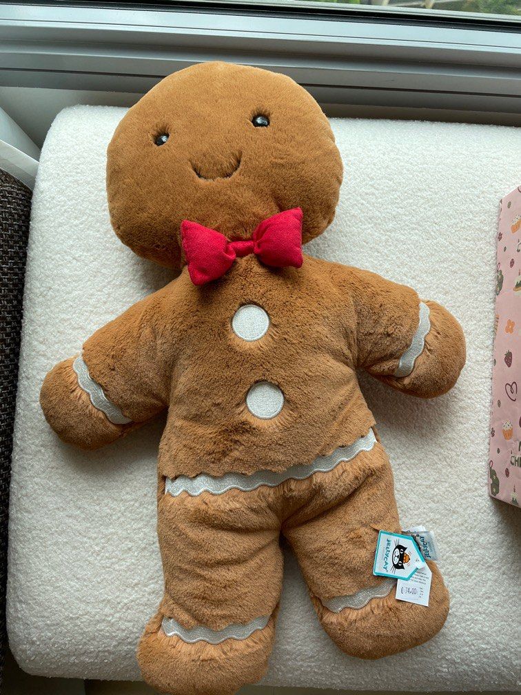 Jellycat gingerbread Fred huge 53cm, Hobbies & Toys, Toys & Games on ...