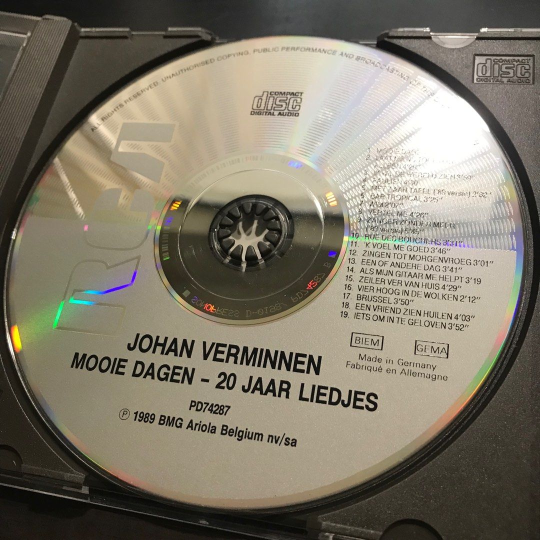 Johan Verminnen CD (Germany Press) (Box 24th), Hobbies & Toys, Music & Media, CDs & DVDs on ...