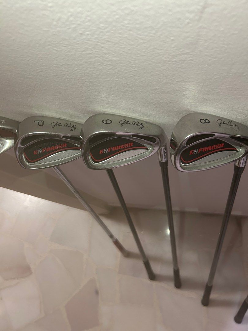 John Daly Enforcer Iron Set + Sand Wedge, Sports Equipment, Sports ...