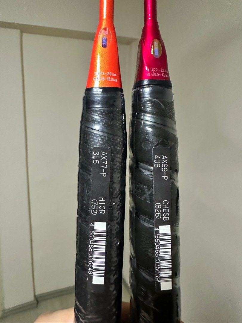 JP coded Astrox 77pro and Astrox 99pro, Sports Equipment, Sports & Games, Racket & Ball Sports ...