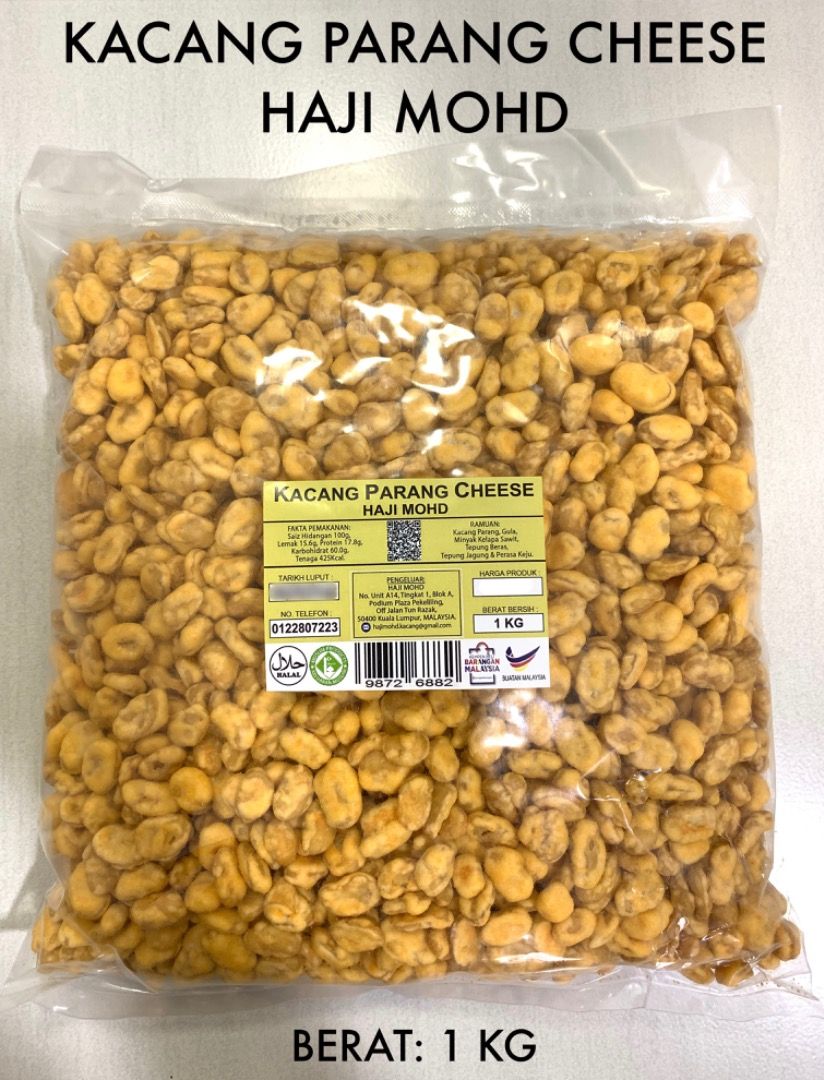 KACANG PARANG CHEESE HAJI MOHD (1 KG), Food & Drinks, Packaged ...