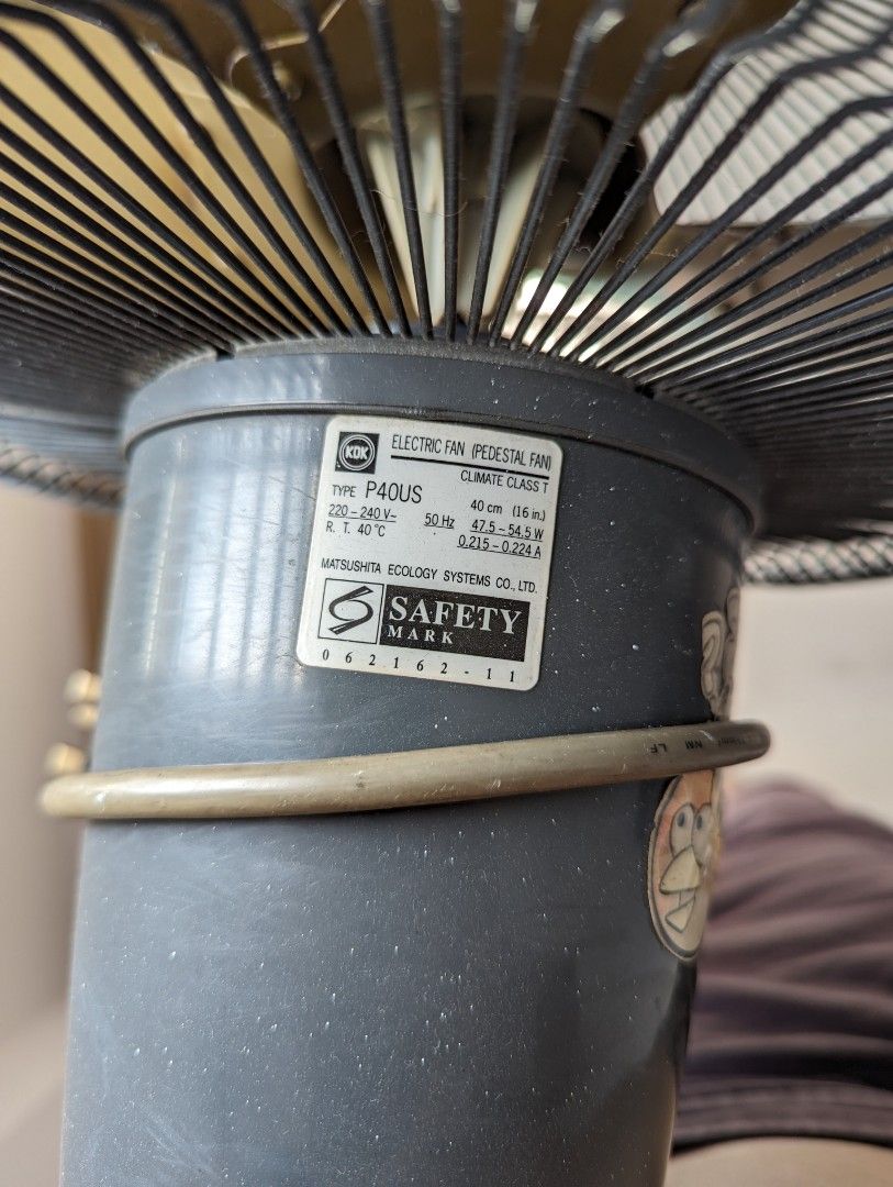 KDK P40US 40cm 16" standing fan, Furniture & Home Living, Lighting ...