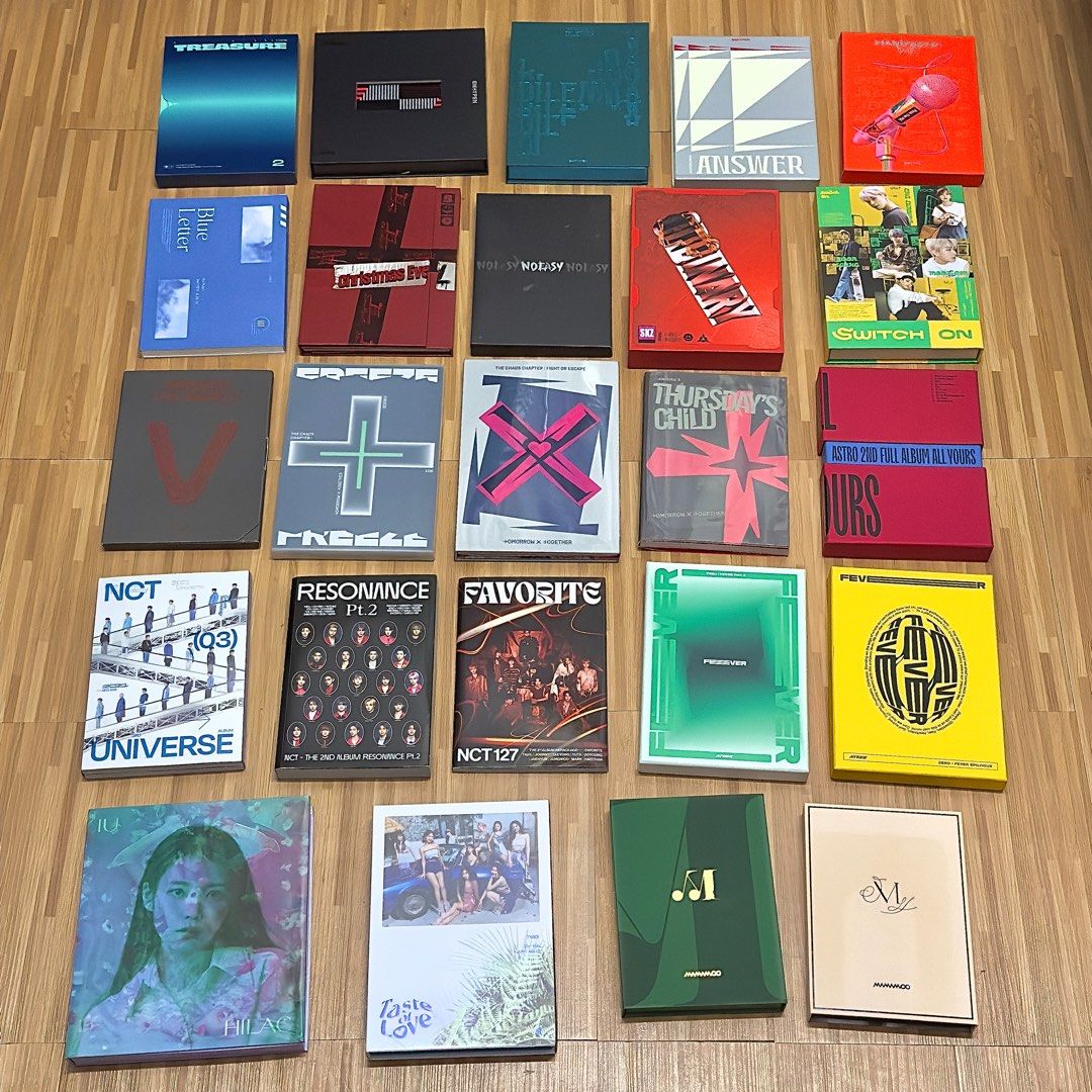 Kpop Albums Treasure Enhypen Wonho Stray Kids Astro Txt NCT 2020 NCT ...