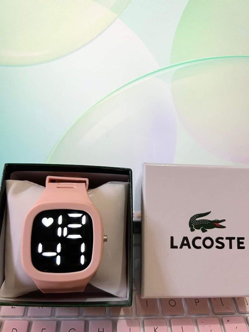 Lacoste Digital Watch FREE SHIPPING, Women's Fashion, Watches ...