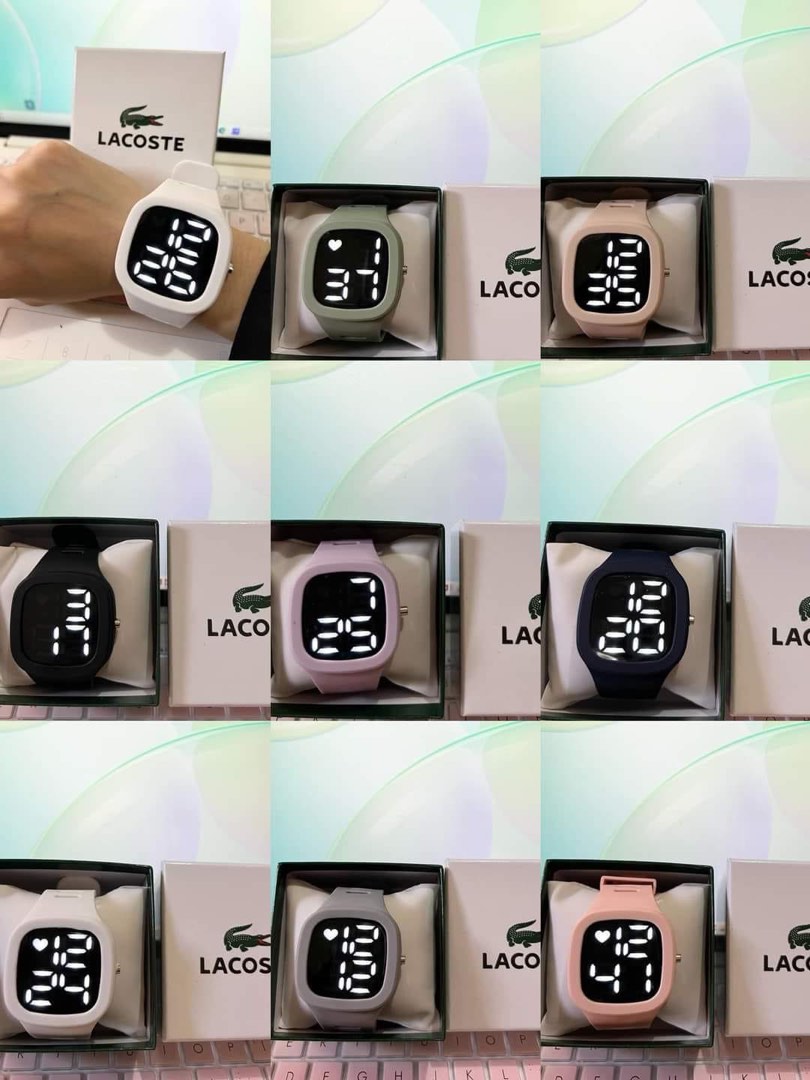 Lacoste Digital Watch FREE SHIPPING, Women's Fashion, Watches ...