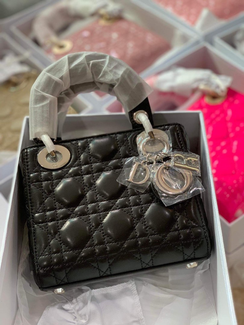 lady dior mini size 17cm, Women's Fashion, Bags & Wallets, Shoulder ...