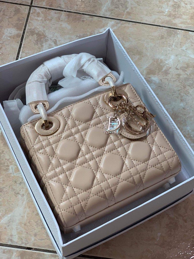 lady dior mini size 17cm, Women's Fashion, Bags & Wallets, Shoulder ...