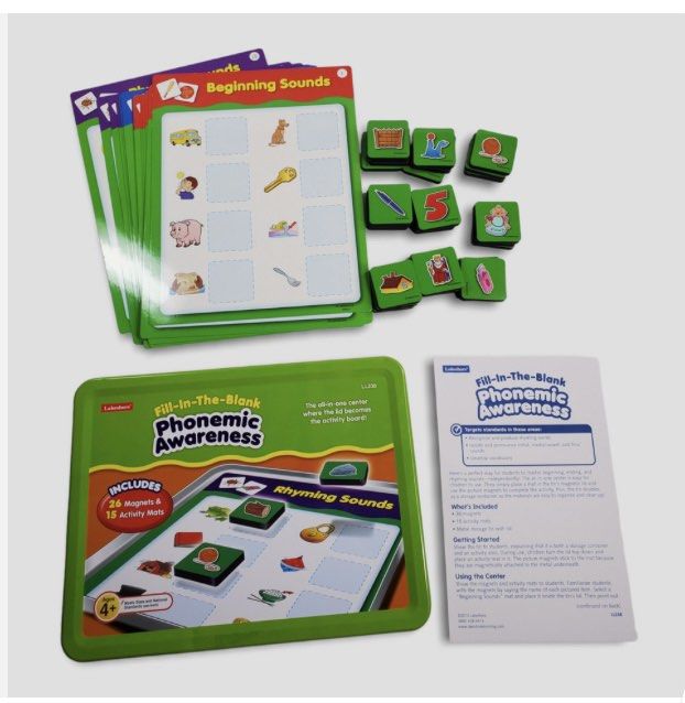 Lakeshore Phonemic Awareness Magnetic Activity Tin, Hobbies & Toys ...