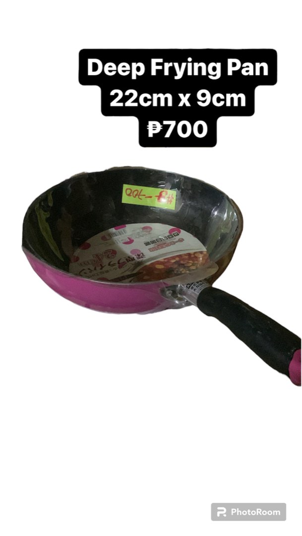 Large Nonstick Deep Frying Pan, Furniture & Home Living, Kitchenware ...
