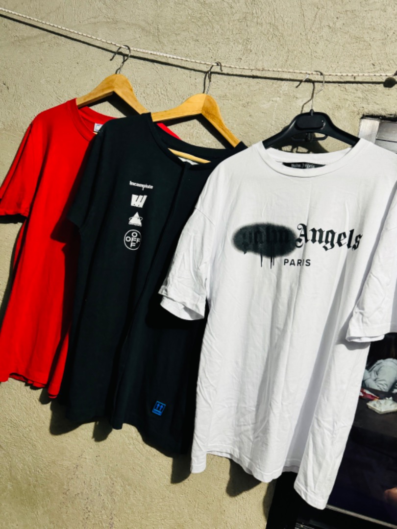 Legit OFF-WHITE and PALM ANGELS shirt each, Men's Fashion, Tops & Sets ...
