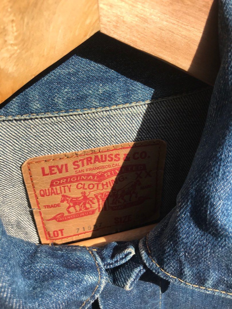 Levis LVC Japan Repro 71557 60s Trucker Jacket, Men's Fashion, Coats ...