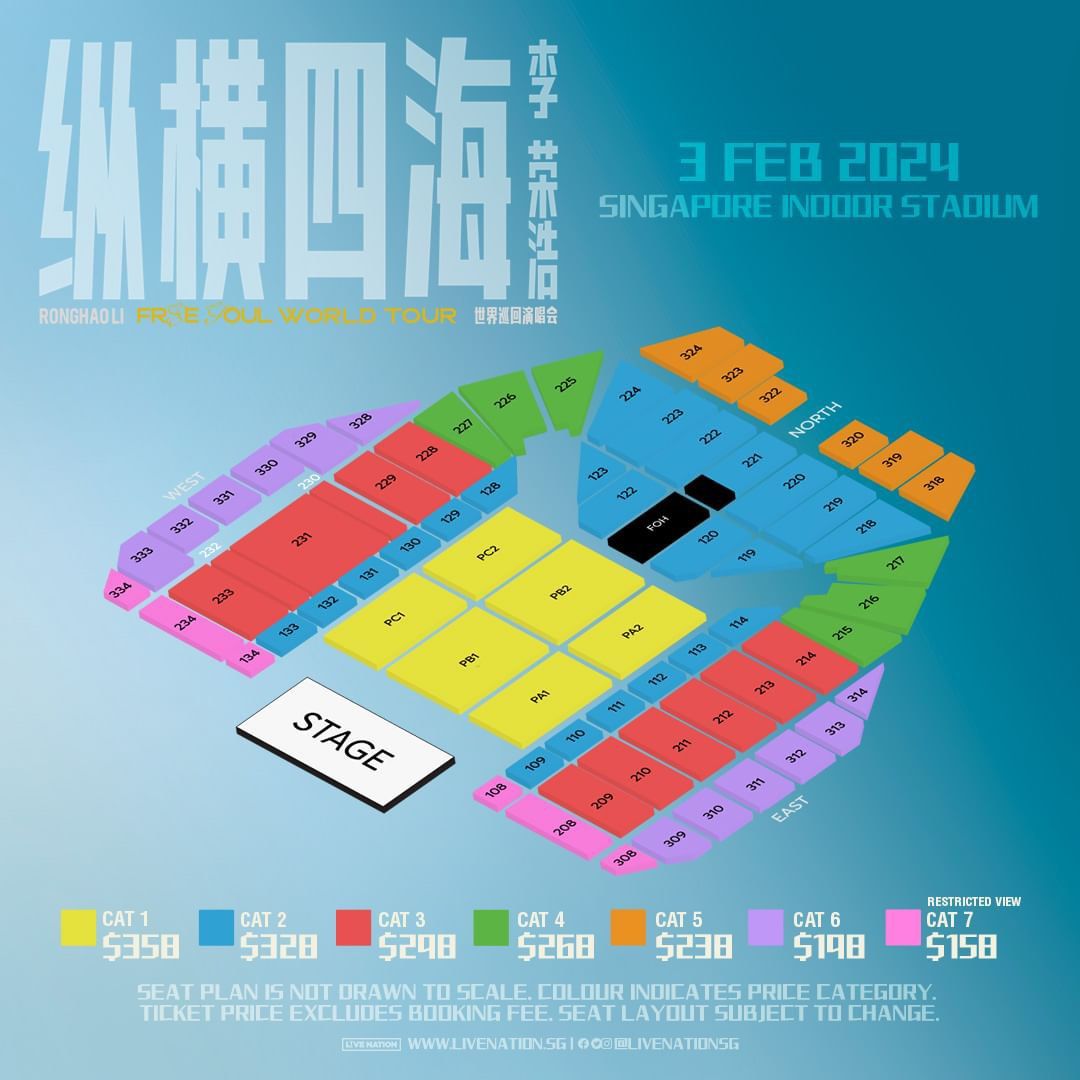 LI RONG HAO BEST SEATS SINGAPORE CONCERT, Tickets & Vouchers, Event ...