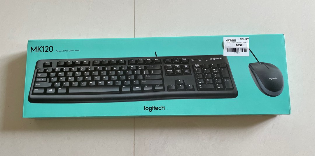 Logitech Mk120 Keyboard And Mouse Computers And Tech Parts And Accessories Computer Keyboard On