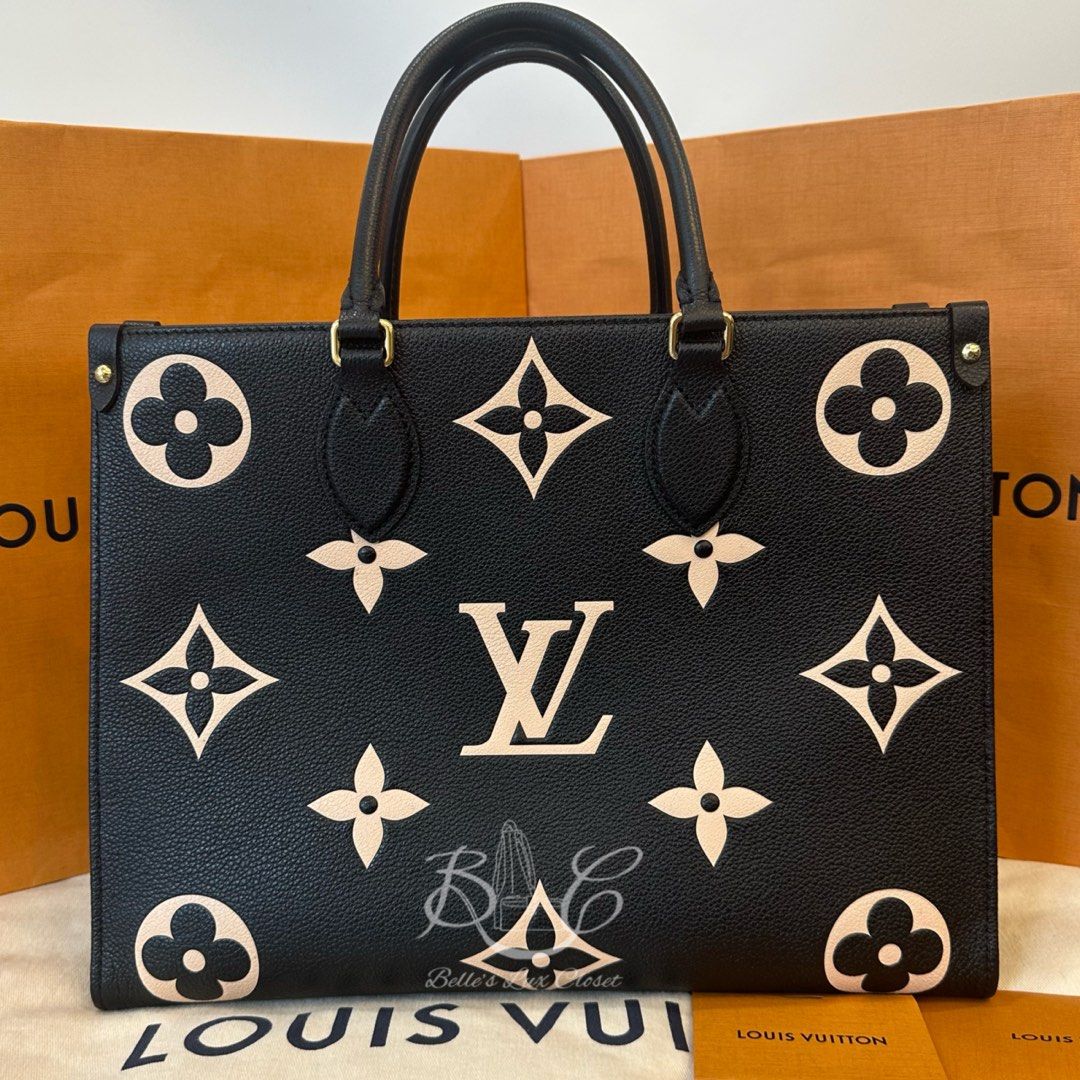 Louis Vuitton OTG MM Black and Beige Empreinte, Luxury, Bags & Wallets ...