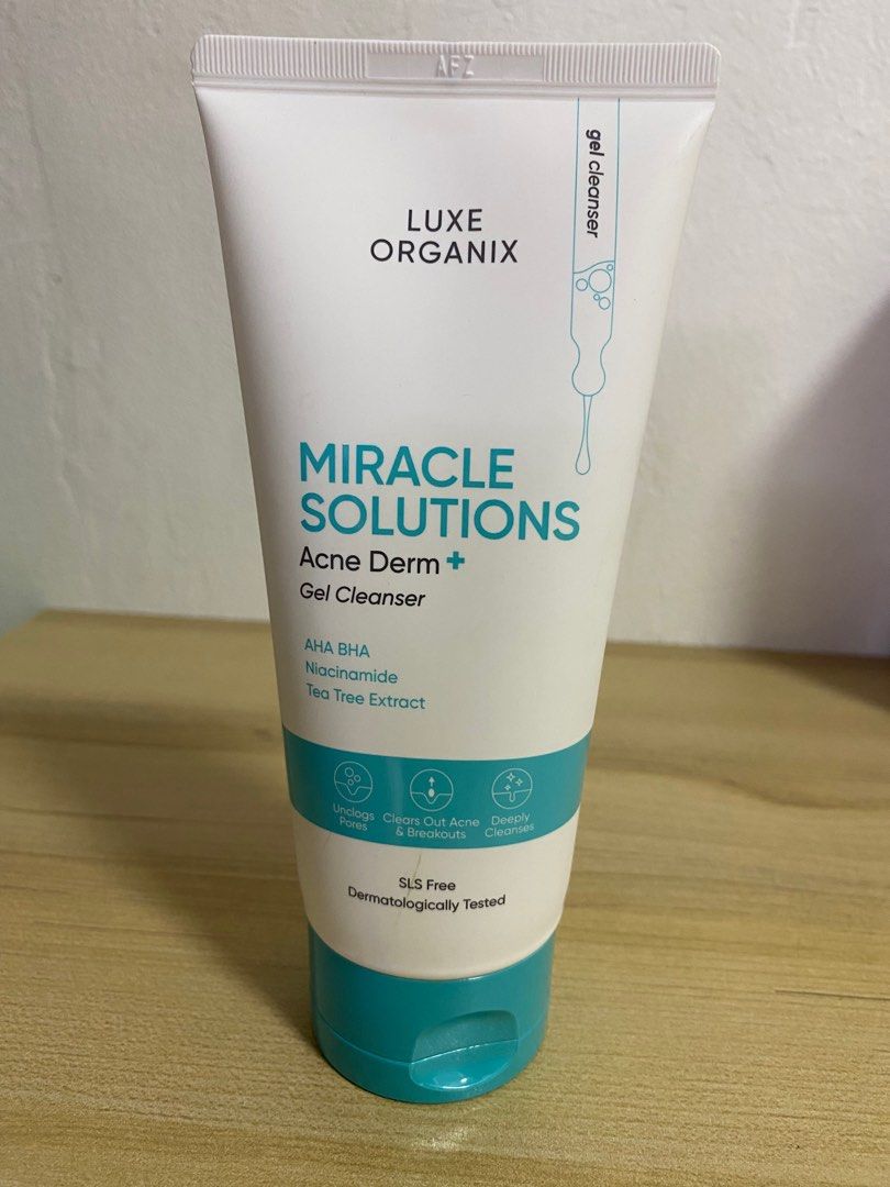 Luxe organix miracle solutions acne derm gel cleanser, Beauty ...