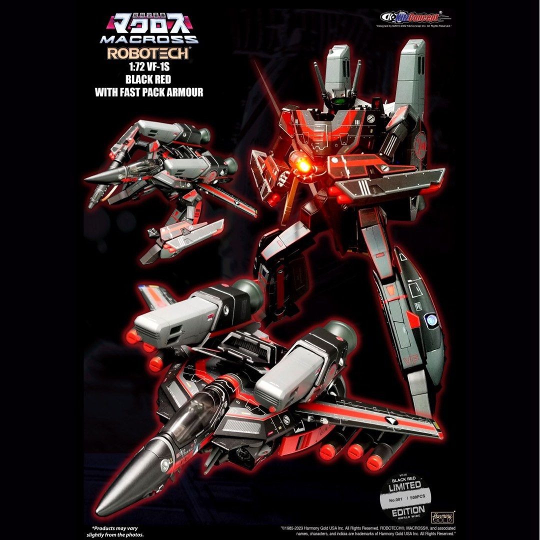 Macross Robotech - KC Collectible :1:72 VF-1S Dark Red Version & Fast ...