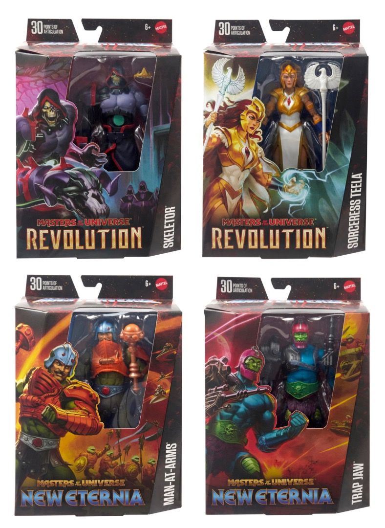 Masters of the Universe Masterverse Skeletor / Sorceress Teela / Man-At ...