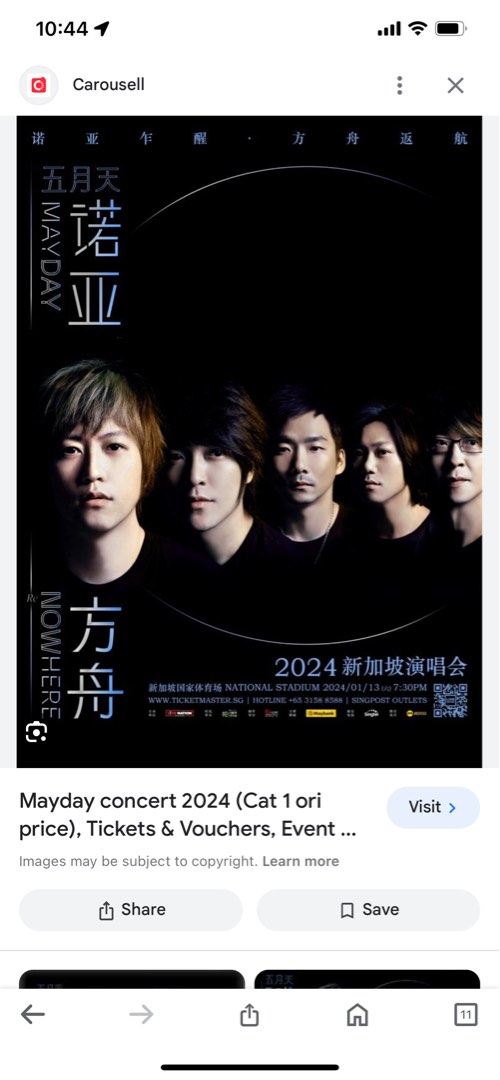 Mayday Nowhere Concert 2024 (13 Jan 2024), Tickets & Vouchers, Event ...