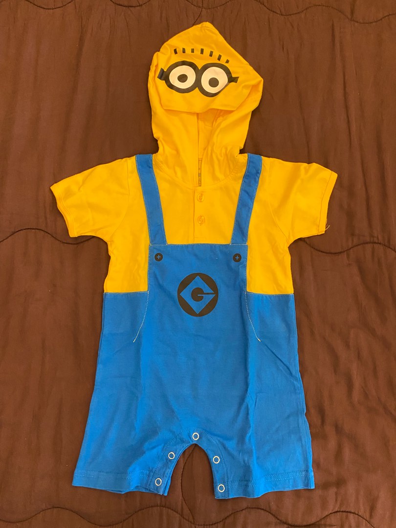 Minion Onesie Outfit for 18-24 Months Old, Babies & Kids, Babies & Kids ...