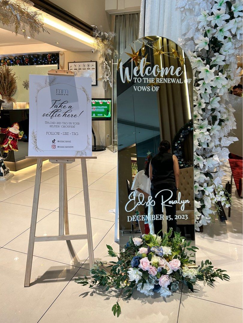 Mirror Signage Rental, Furniture & Home Living, Home Decor, Mirrors on ...