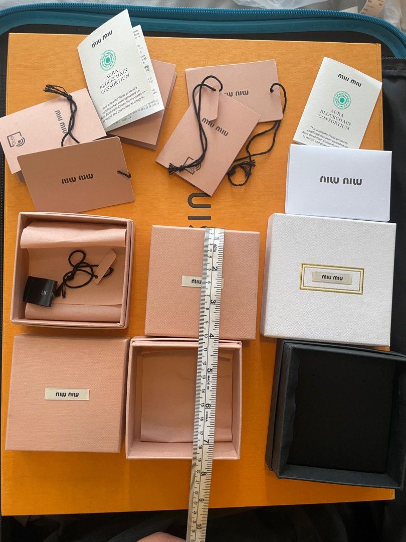 Miu miu small boxes, Luxury, Accessories on Carousell
