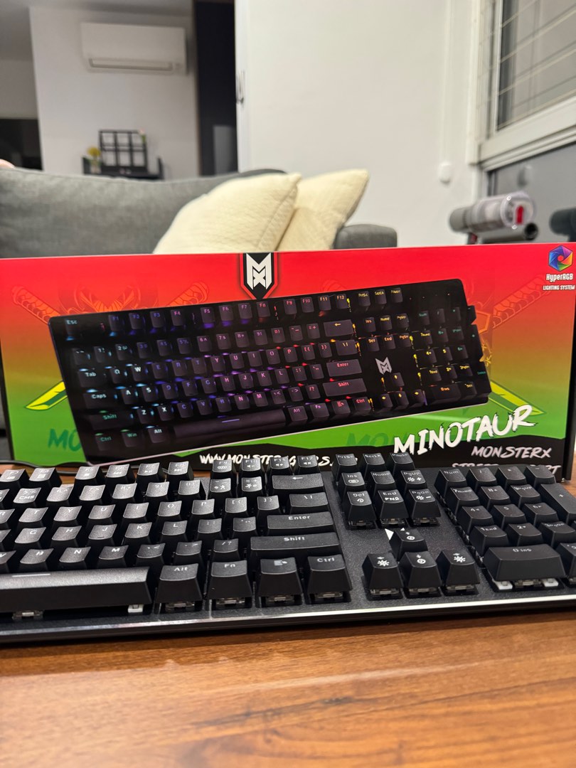 MonsterX Minotaur RBG Mechanical Keyboard, Computers & Tech, Parts ...