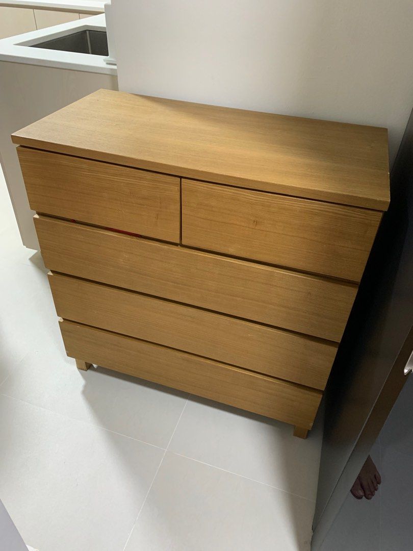 Muji Chest Drawer (80cm x 40cm x 83cm), Furniture & Home Living ...