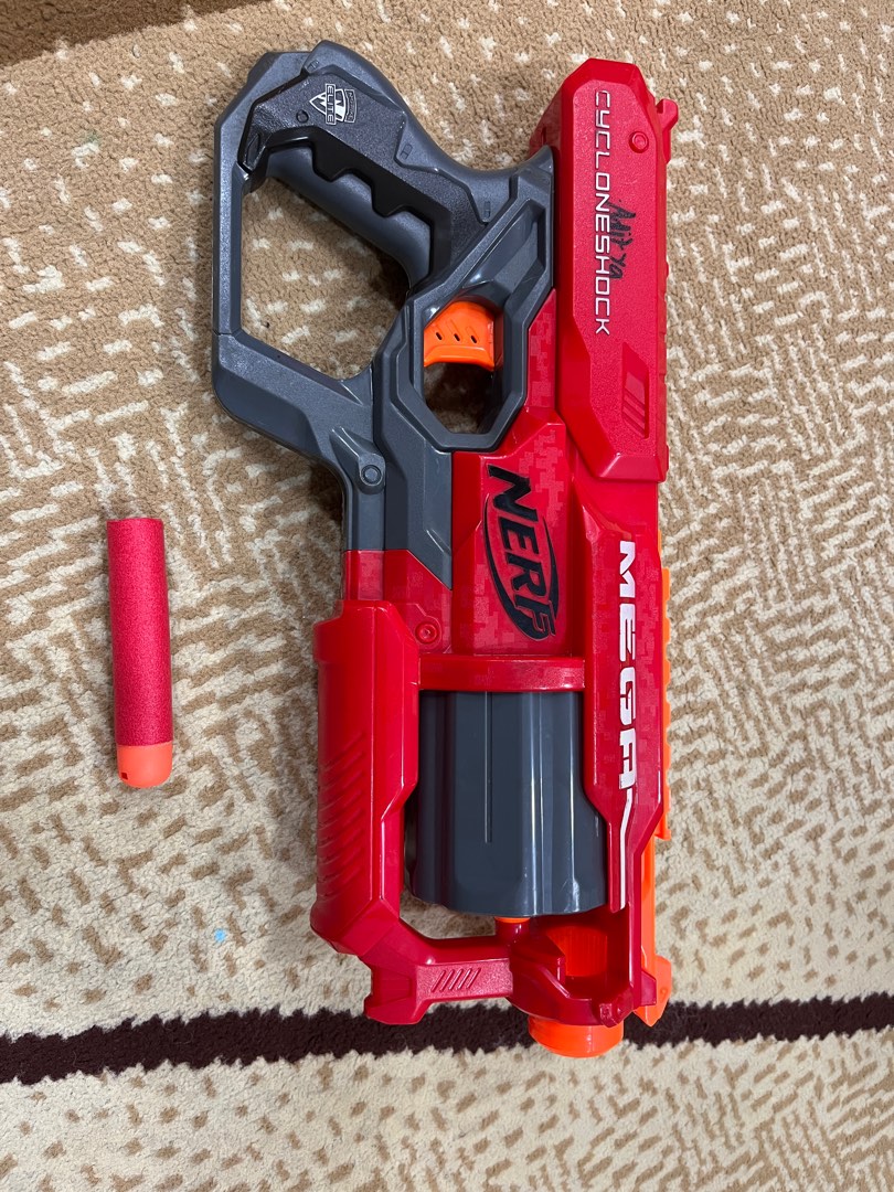 Nerf Mega Cycloneshock, Hobbies & Toys, Toys & Games on Carousell