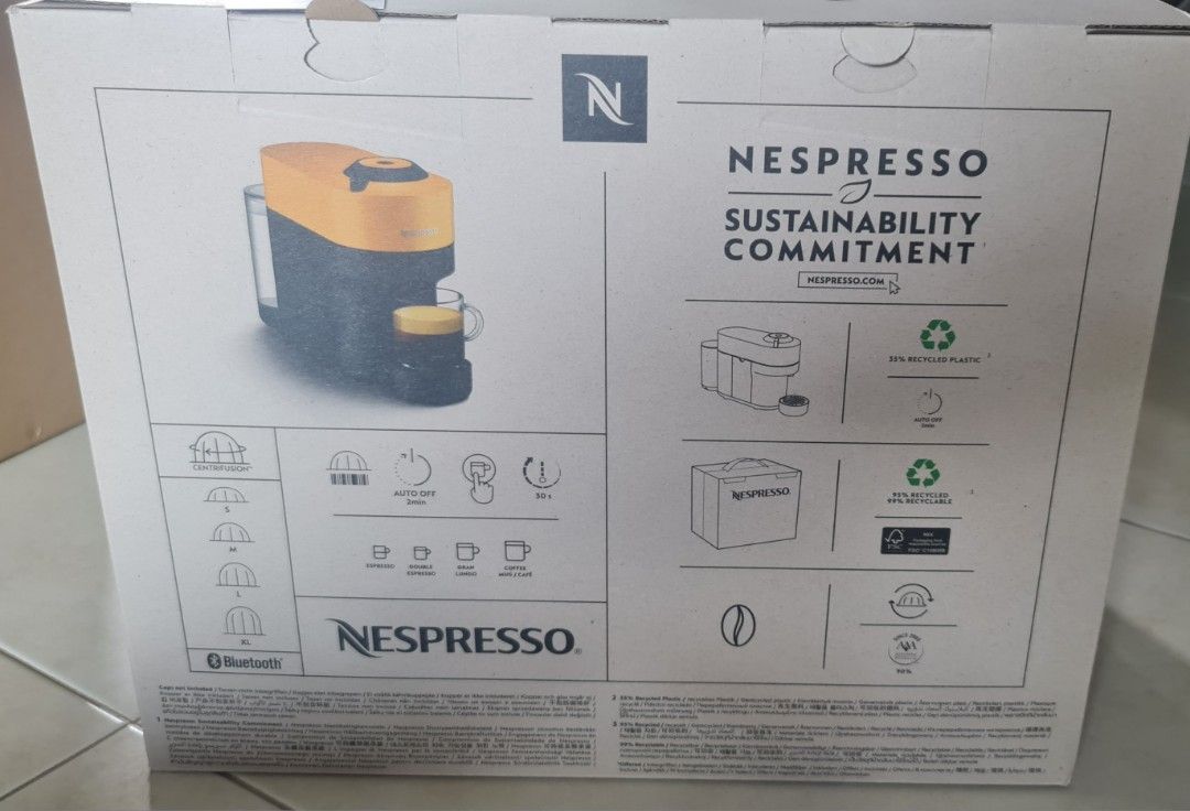 Nespresso Vertuo Pop - Yellow, TV & Home Appliances, Kitchen Appliances ...