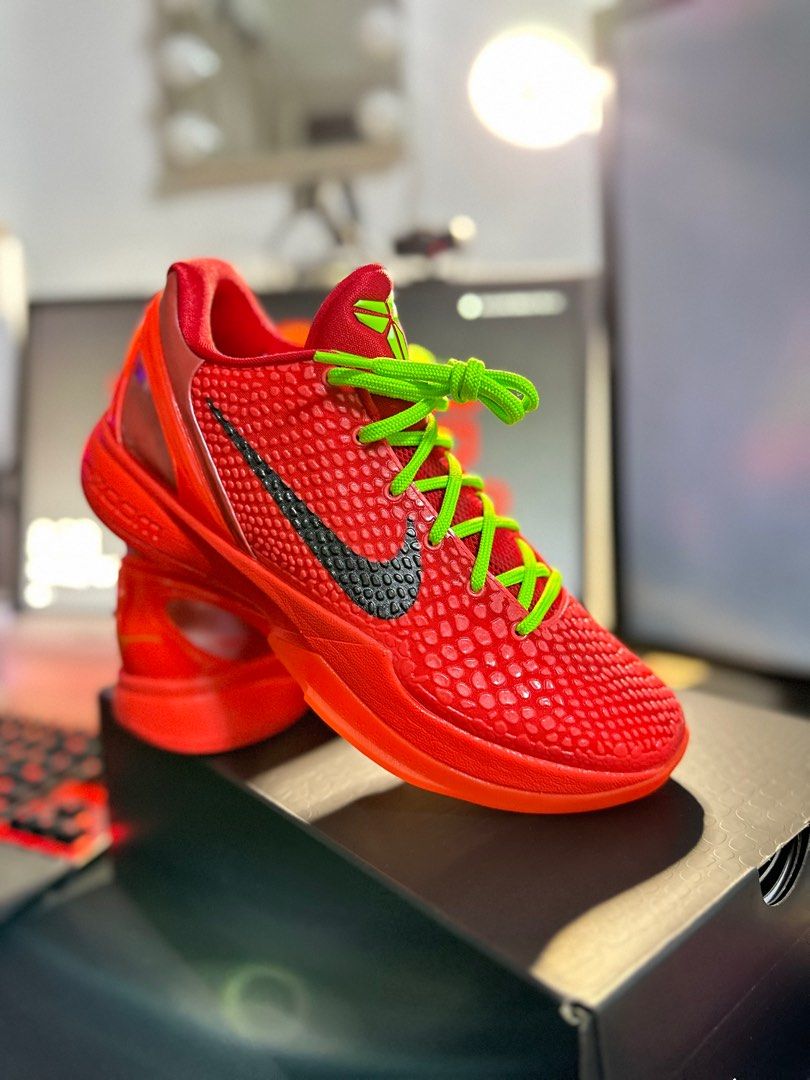 NiKE KOBE 6 PROTO Reverse Grinch, Men's Fashion, Footwear, Sneakers on ...
