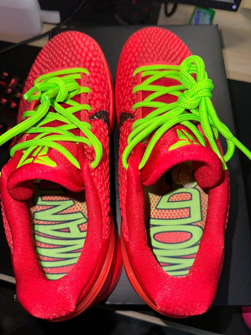 NiKE KOBE 6 PROTO Reverse Grinch, Men's Fashion, Footwear, Sneakers on ...
