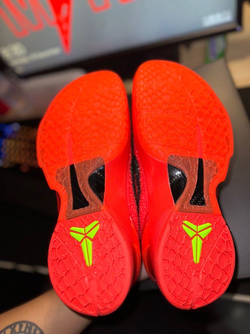 NiKE KOBE 6 PROTO Reverse Grinch, Men's Fashion, Footwear, Sneakers on ...
