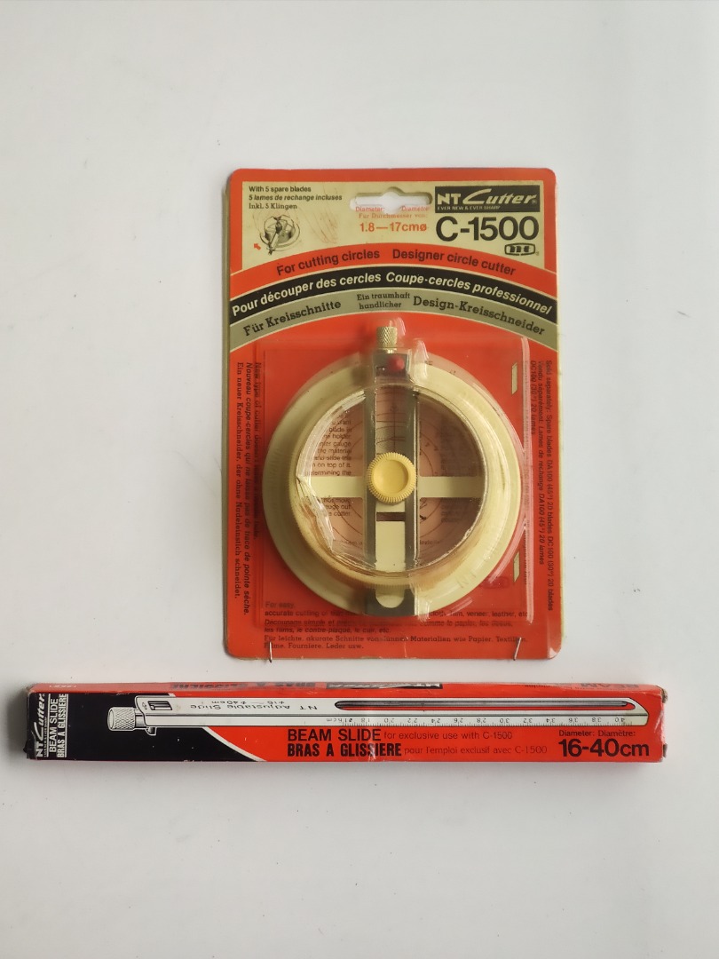 NT Circle Cutter C-1500 with beam slide (made in Japan), Hobbies & Toys ...