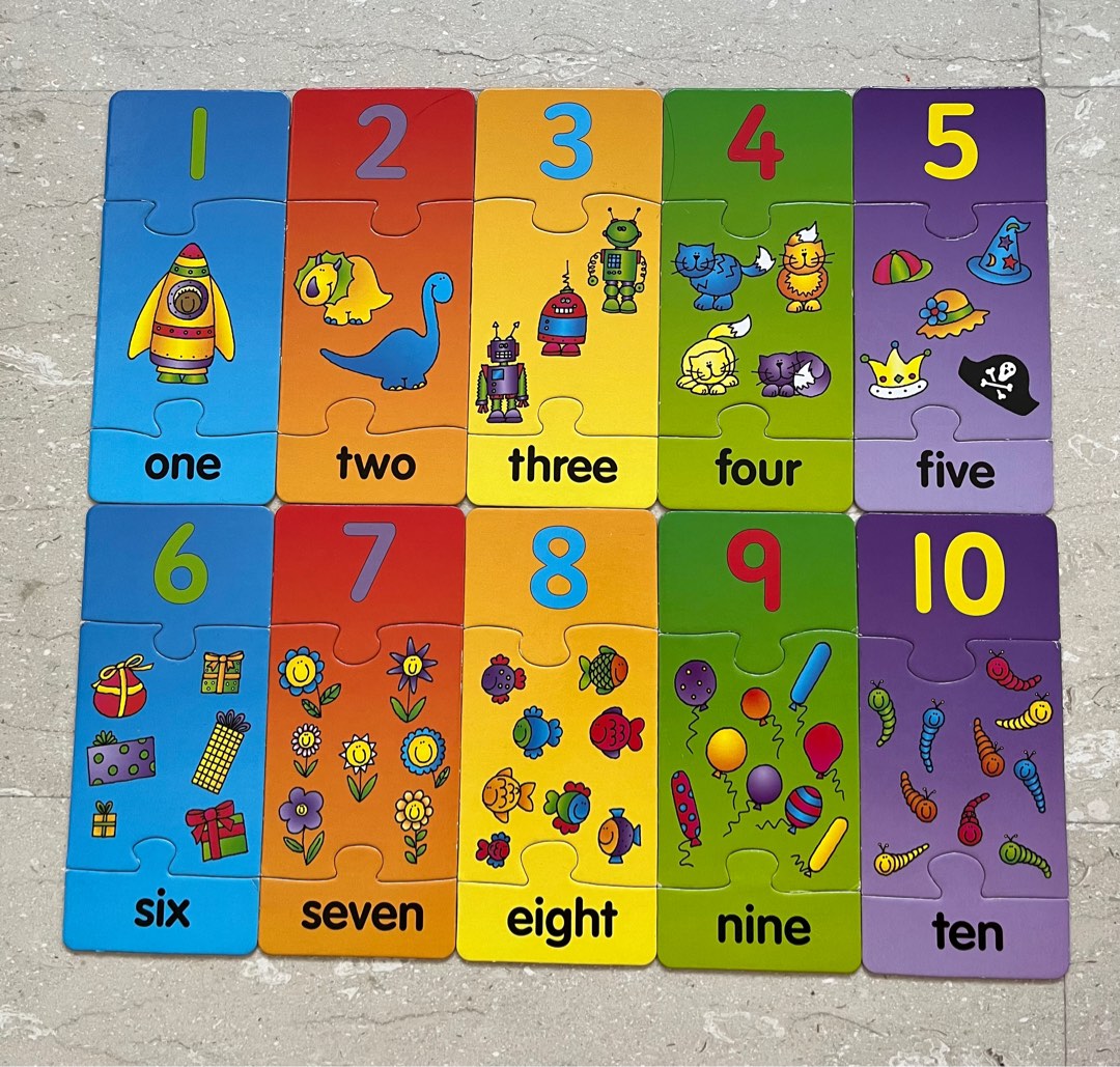 Number puzzles for children, Hobbies & Toys, Toys & Games on Carousell
