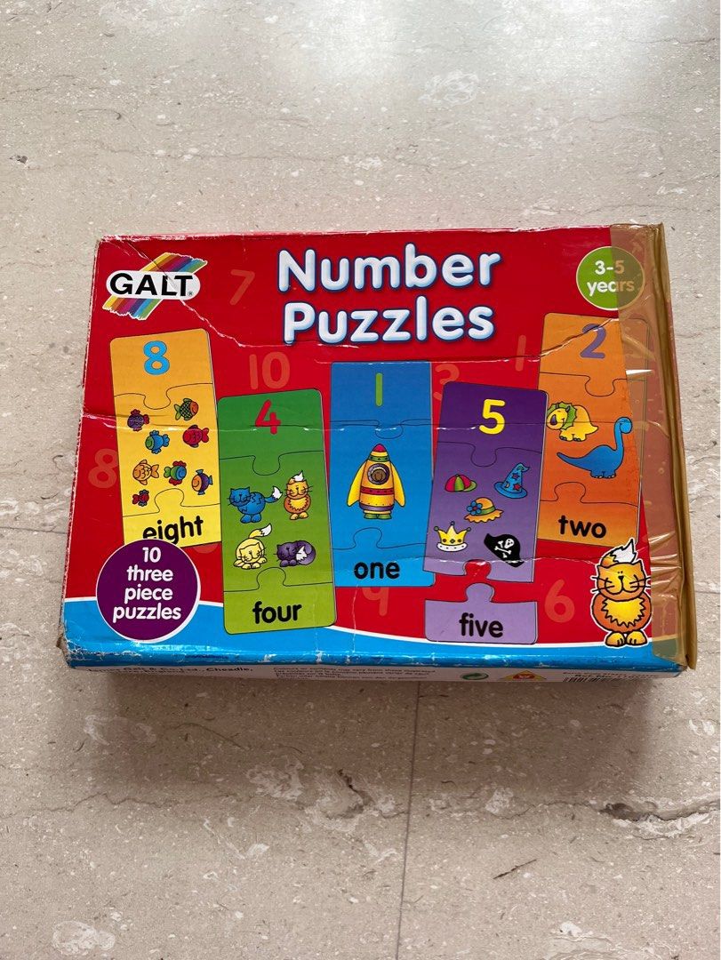 Number puzzles for children, Hobbies & Toys, Toys & Games on Carousell