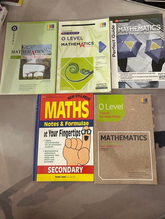 O LEVEL EMATH REVISION HANDBOOKS, Hobbies & Toys, Books & Magazines ...