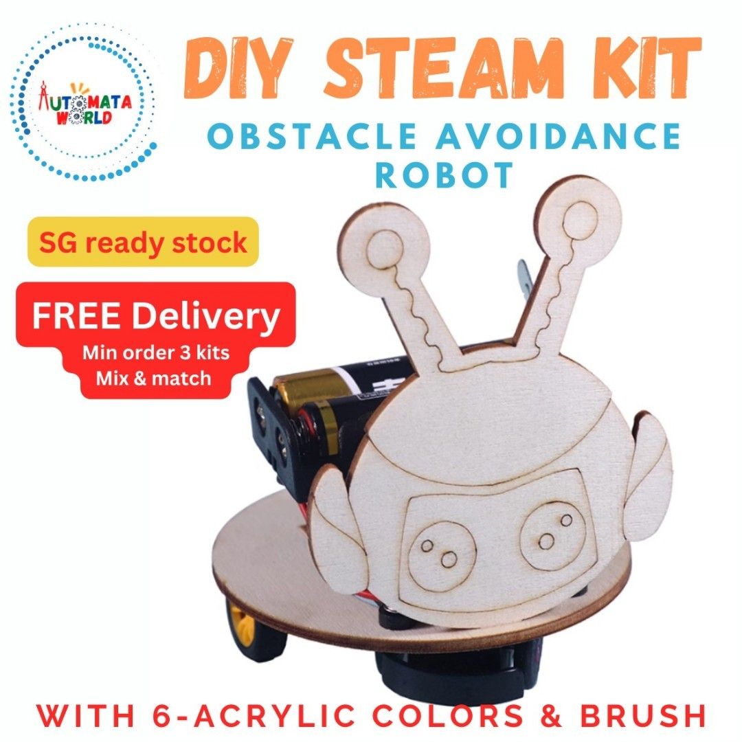 Obstacle avoiding Robot DIY STEM kit, Hobbies & Toys, Toys & Games on ...
