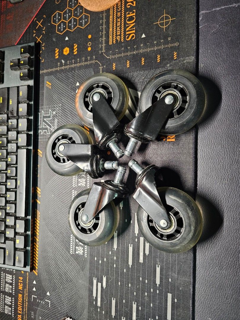 Office Chair Caster Wheels (Secretlab Compatible), Furniture & Home ...