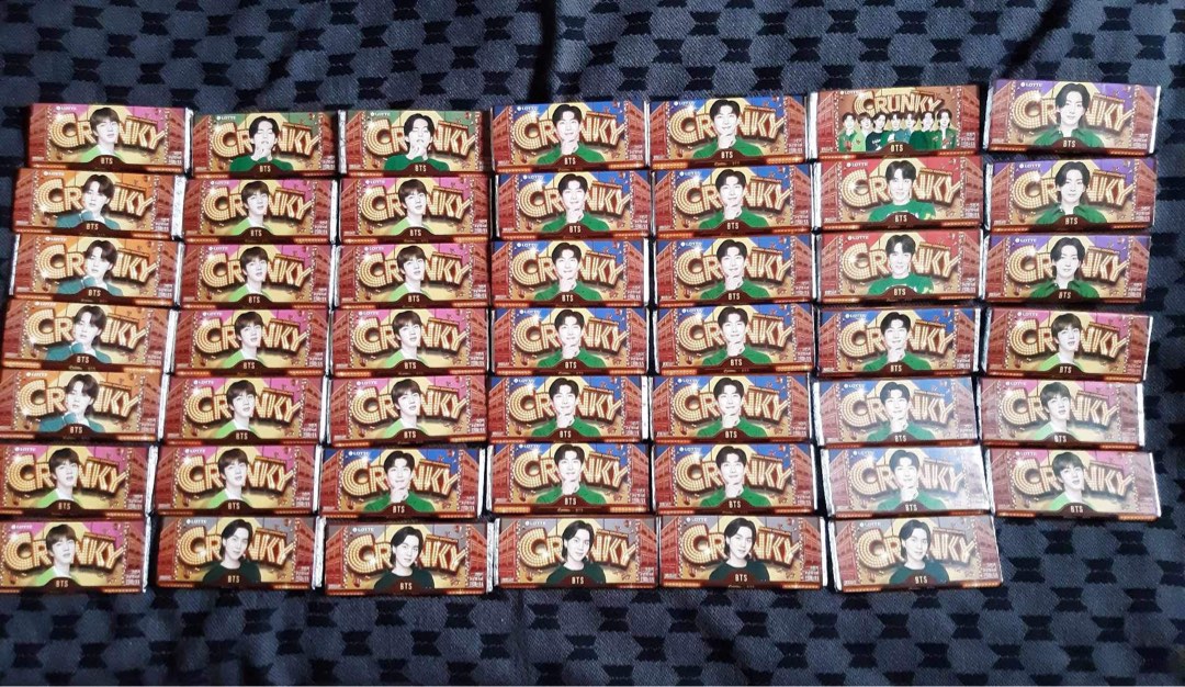 Onhand BTS Crunky Bars, Hobbies & Toys, Memorabilia & Collectibles, K ...