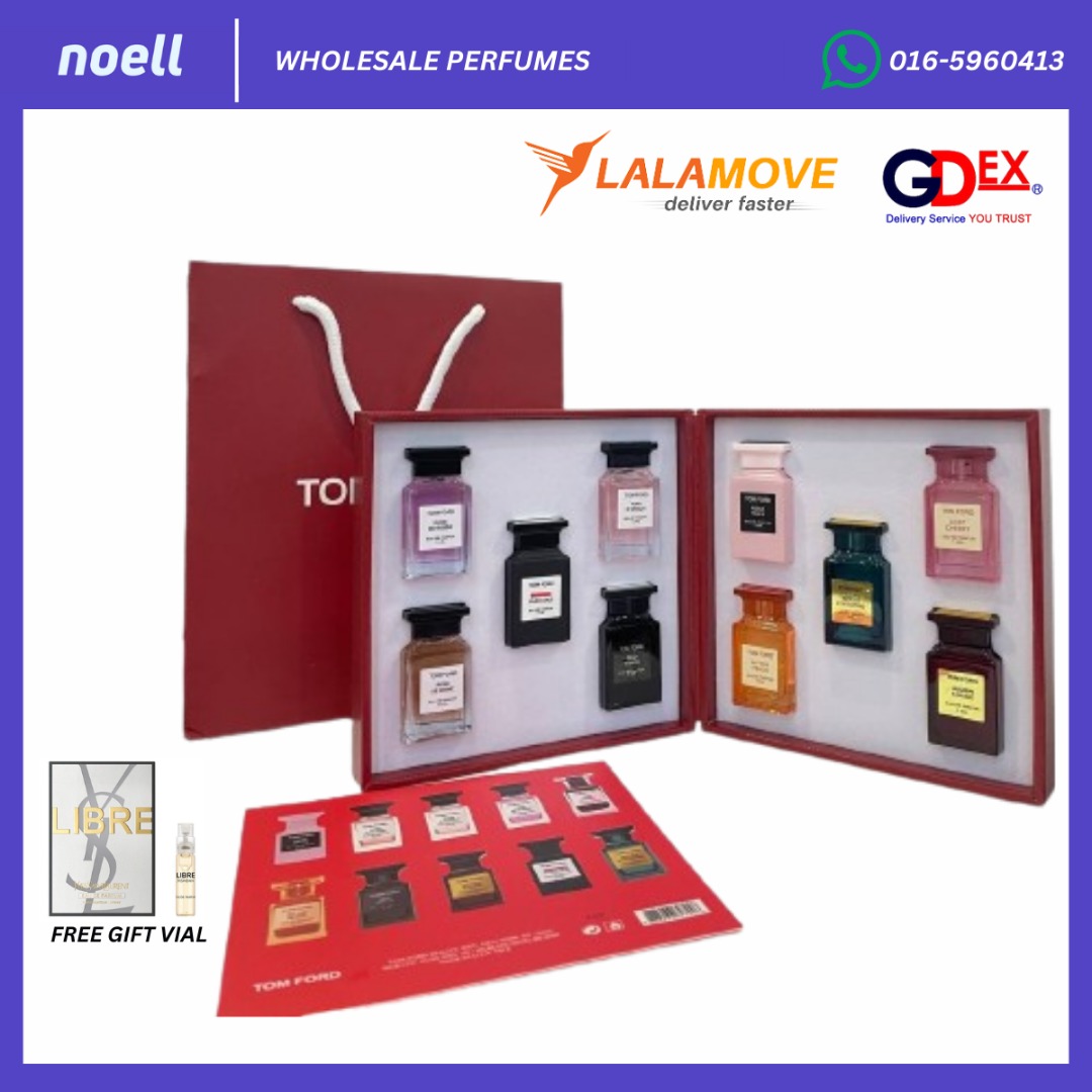 [ORIGINAL] AUTHENTIC READY STOCK TOM FORD RED BOX 10IN1 SET (10x7.5ML ...