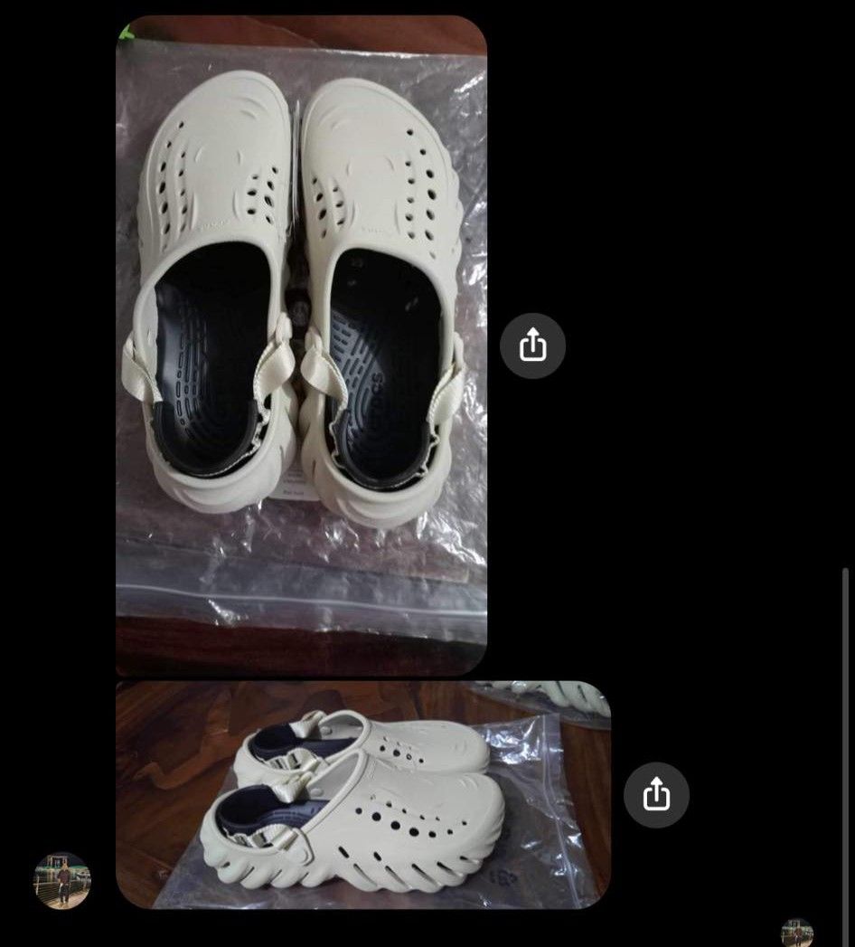 Original Crocs Eco Clogs Bone M5 size, Men's Fashion, Footwear ...